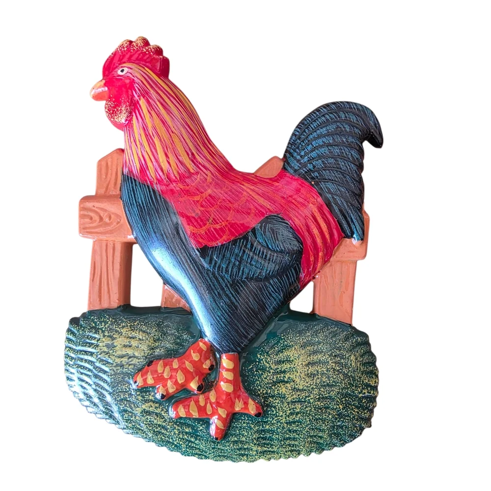 Accents | Colorful Rooster Magnent Decor Set | Poshmark